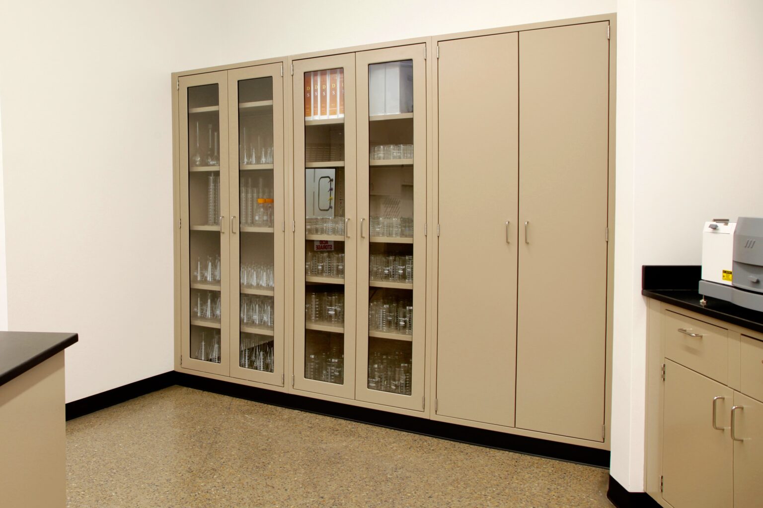 Painted Steel Casework for Labs | AMS